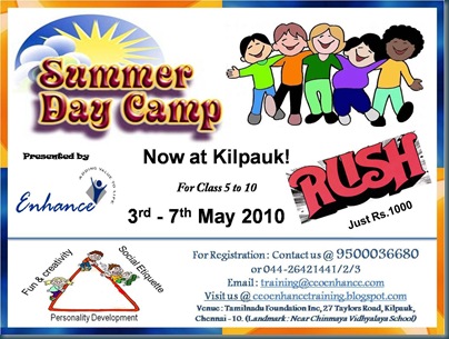 Enhance Academy: Summer Day Camp 2010